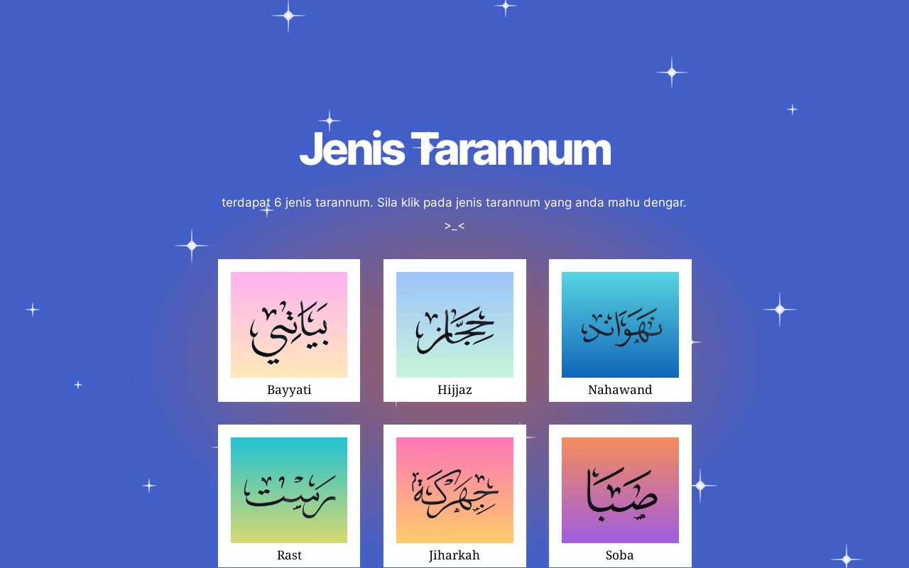 jenis tarannum
